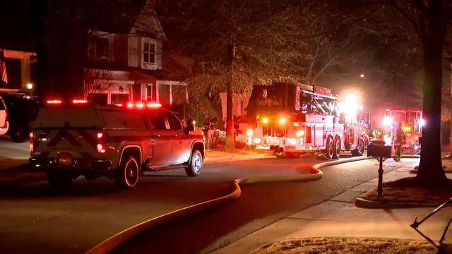 Two people hospitalized after fire at Holly Springs home