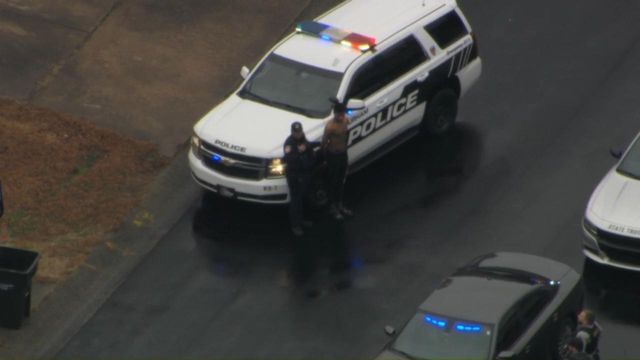 Sky 5 flies over chase in Durham: Two people in custody