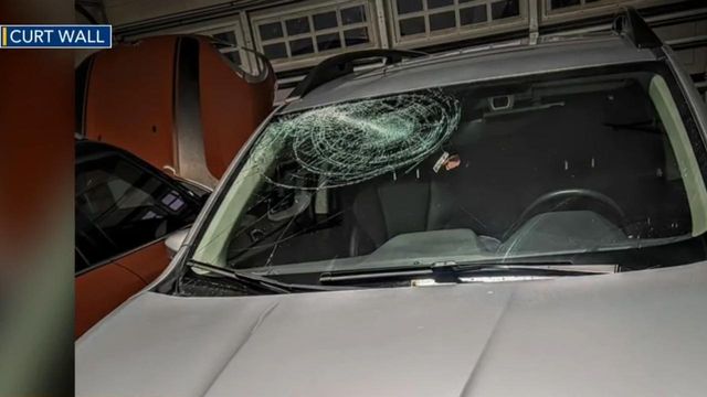 Ice and snow flying off cars can damage vehicles on the road