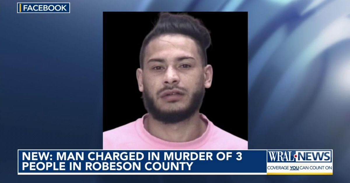 Man charged with murders of three people in Robeson County, sheriff ...