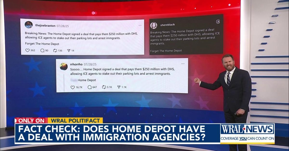 Fact check: Does the US pay Home Depot to arrest immigrants in its ...