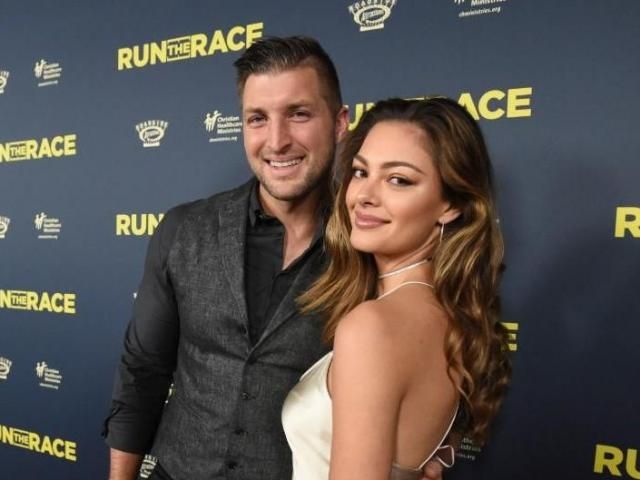 Former NFL quarterback Tim Tebow is officially a married man