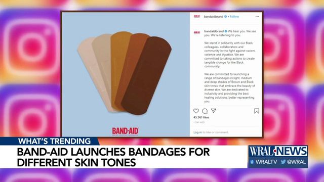 Band-Aid coming out with bandages to match skin tone colors