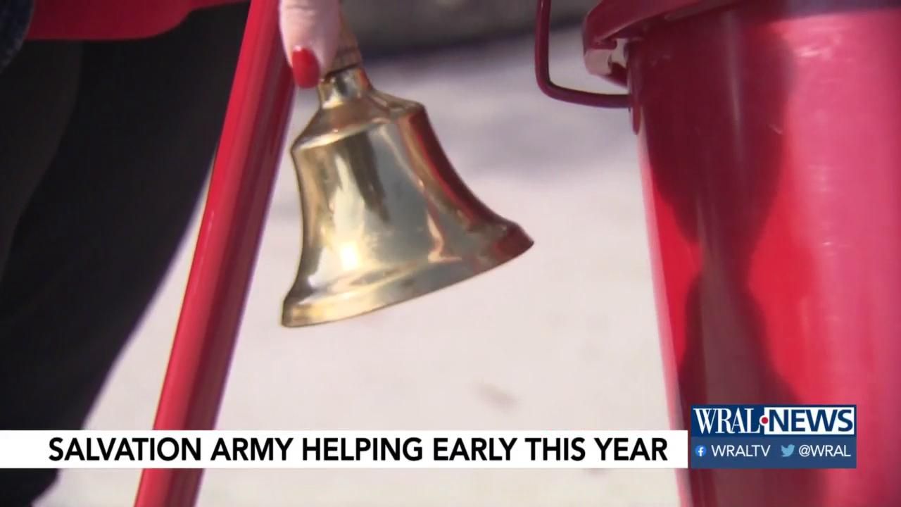 Bell Ringing Salvation Army Ad 246 Salvation Army Bell Ringing Stock