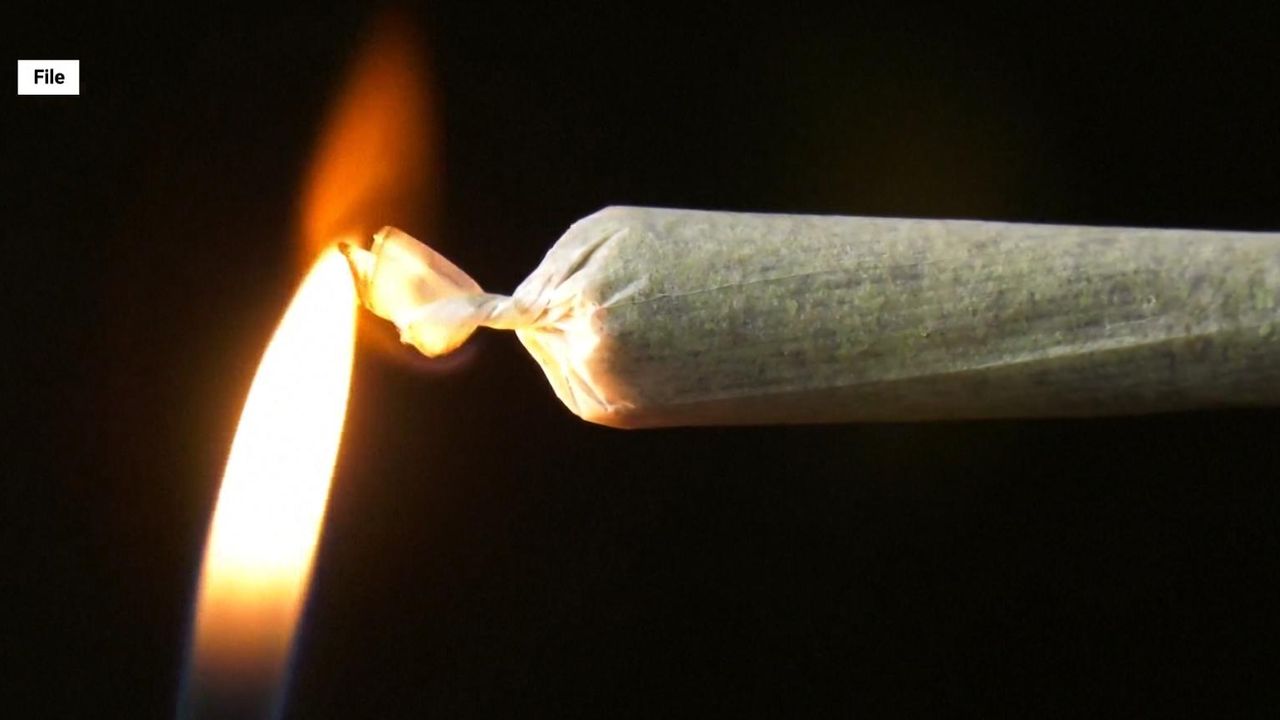 weed joint burning