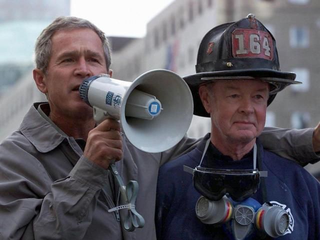 Bob Beckwith, 9/11 rescuer who stood next to President George W. Bush ...