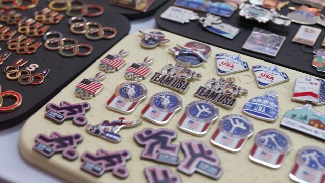 Behind-the-scenes look into the pin trading tradition at the Olympics