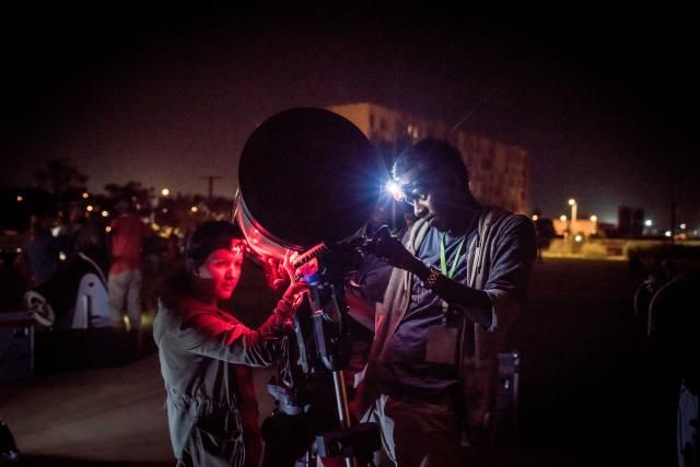 Aiming for the Stars, and a Chunk of Rock, in Senegal