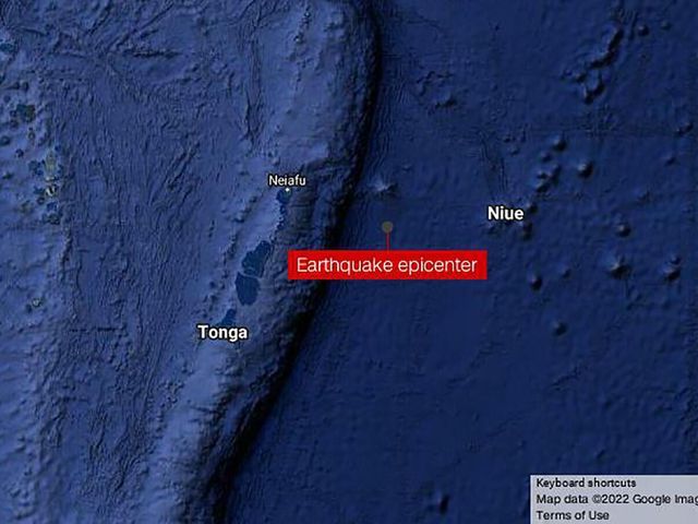Tsunami warning downgraded after large earthquake near Tonga