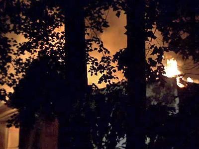 Lightning strike causes Apex house fire