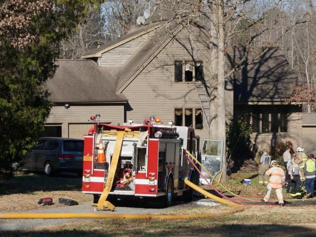 Apex man hospitalized after basement fire