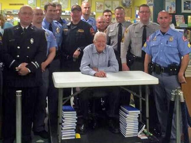 President Carter visits Raleigh bookstore