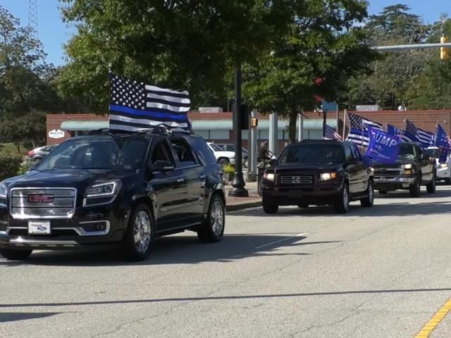 Trump Parade: Hundreds of supporters drive through Fayetteville, Cary ...