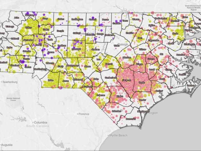 Map project shows expansion of NC livestock operations