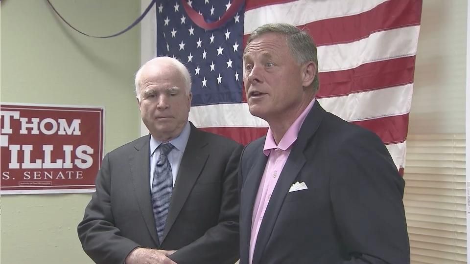 McCain, Burr blast Obama ISIS plan while in Cary for Tillis