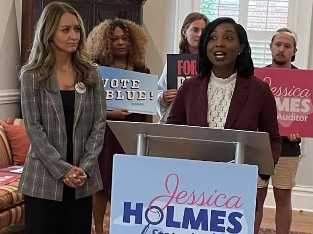 State Auditor Jessica Holmes, Democrats push back on criticism