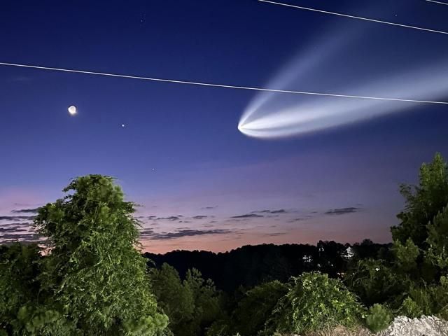 SpaceX satellite launch visible in NC predawn skies. How to see it again
