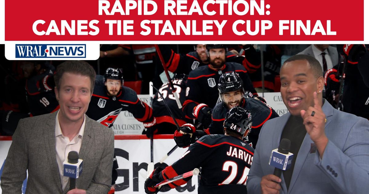 Jarvis' goal gives Hurricanes OT win in Game 2 of Stanley Cup Final ...