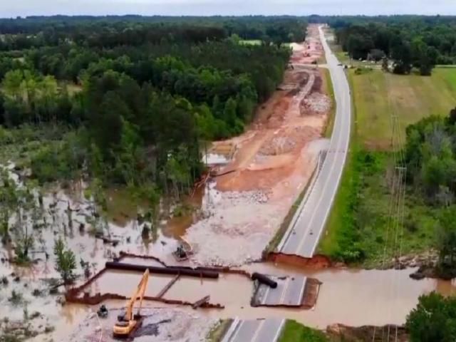 DOT: US 401 won't reopen until late July after weekend washout