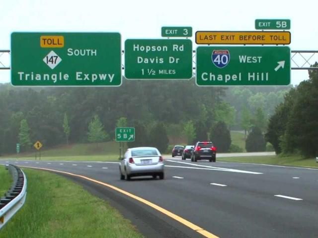 Rolling roadblocks start Monday through Dec. 12 on Triangle Expressway