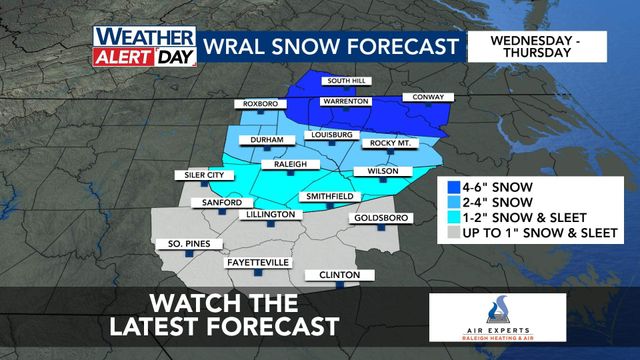 WRAL WeatherCenter Forecast