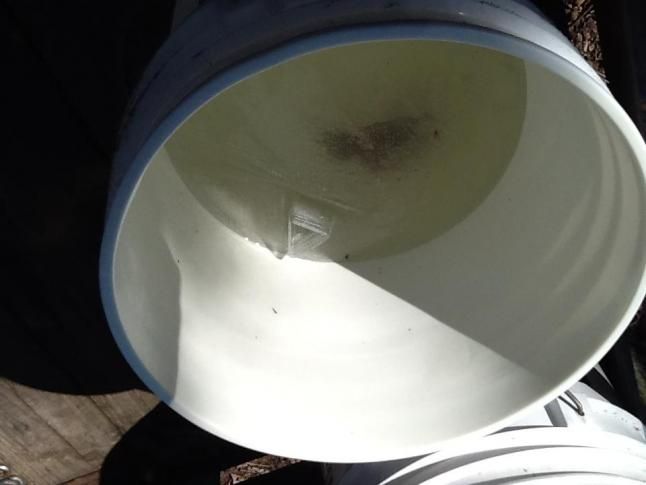 Ice spike in a bucket...
