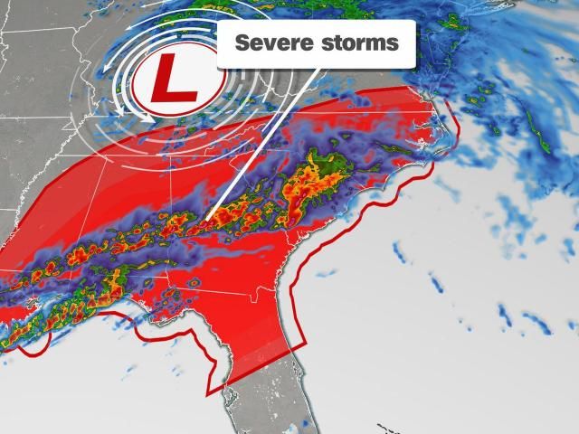 Tornadoes are possible again for the Deep South, a day after severe ...