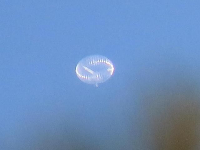 Google internet balloon passes through Triangle