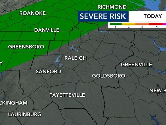 Storms expected Thursday; Northern NC counties at risk for severe weather