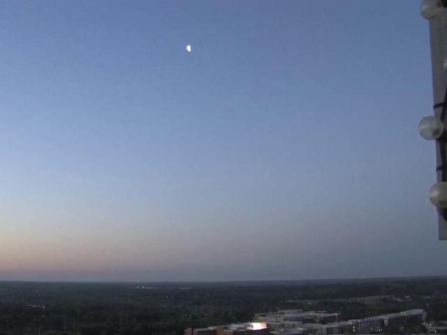 WRAL Tower Cam: Beautiful moon captured in Raleigh