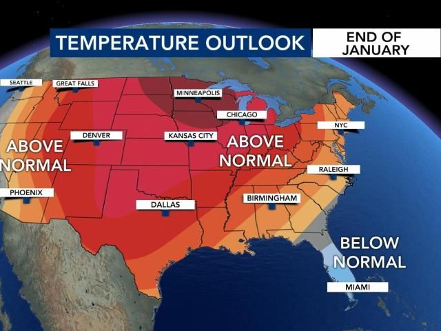 Average January high temperatures in North Carolina up almost 5 degrees ...