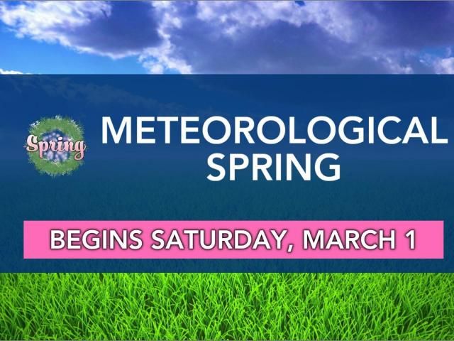 Saturday, March 1, marks the start of meteorological spring!