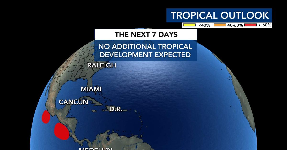 Tracking the tropics: No development in the Atlantic in the next seven ...