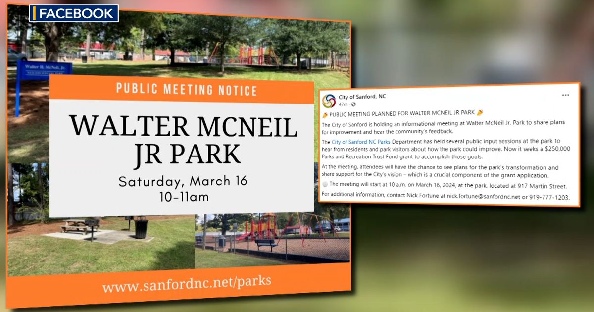 Sanford park set for $200K-plus renovation :: WRAL.com