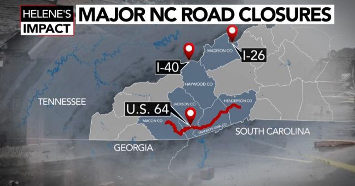 Road Closures Continue Throughout Western Nc Find Out What Routes To