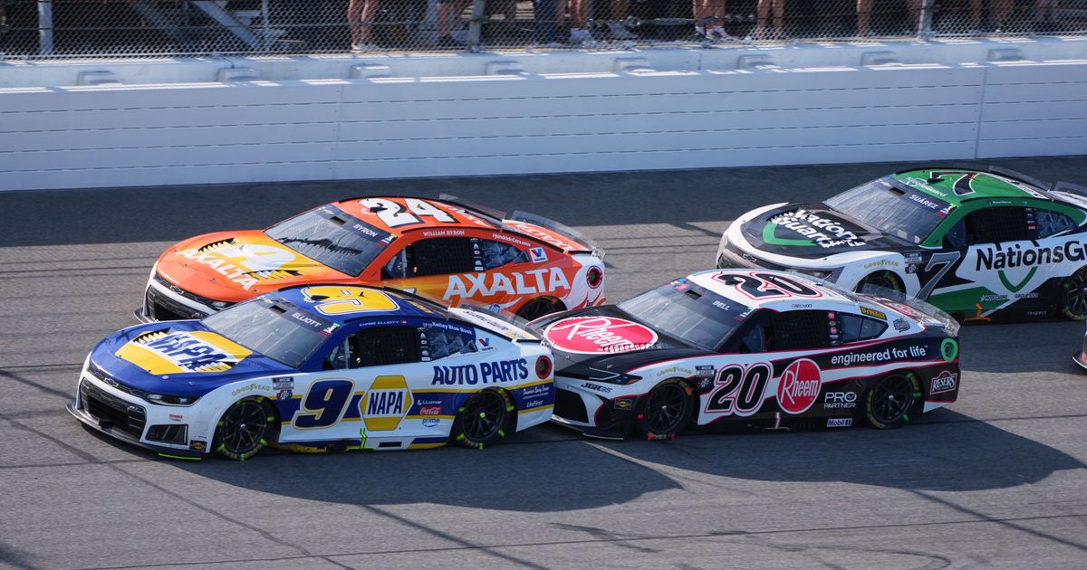 Christopher Bell takes on NASCAR's Tricky Triangle with a cast on his ...