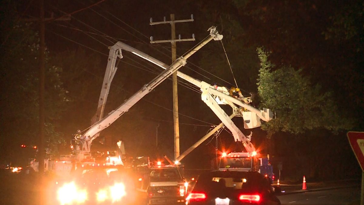 Driver injured when car hits power pole on Wade Avenue in Raleigh ...