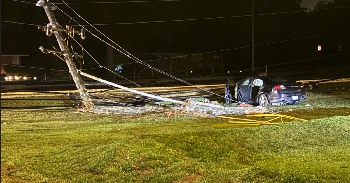 Car crashed into utility pole in Raleigh, driver with injuries ...